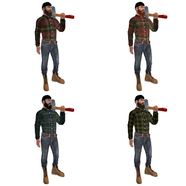 3D Lumberjack Models | TurboSquid