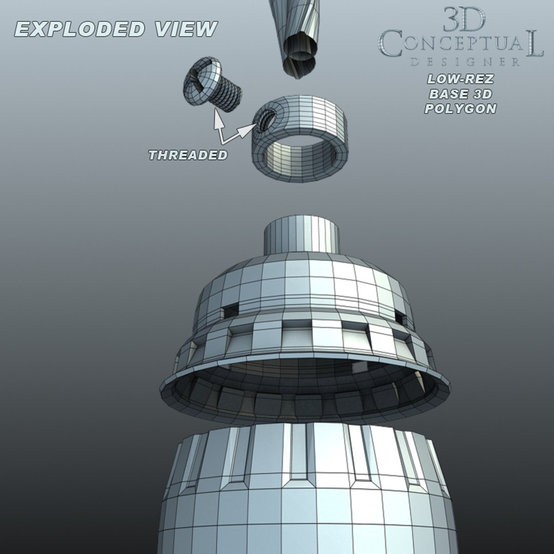 3d Model Light Socket Vintage Bulb