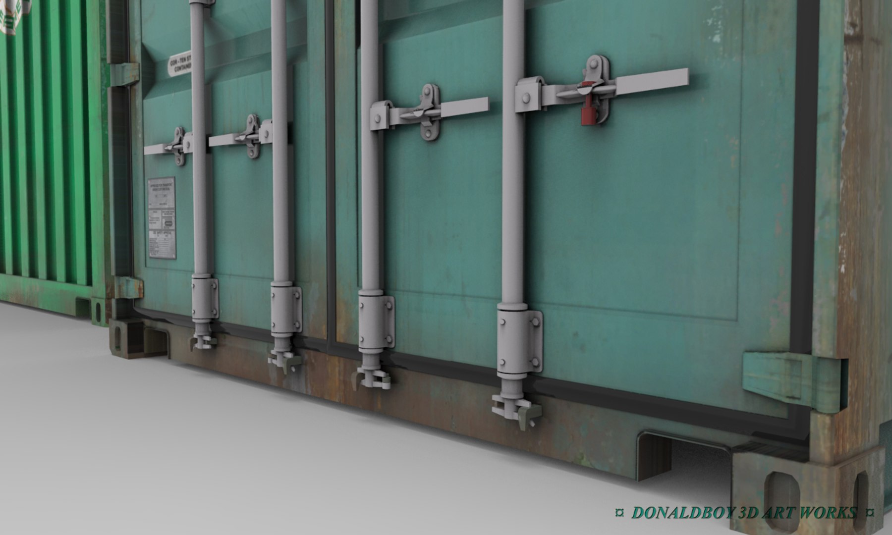 container shipping box 3d model