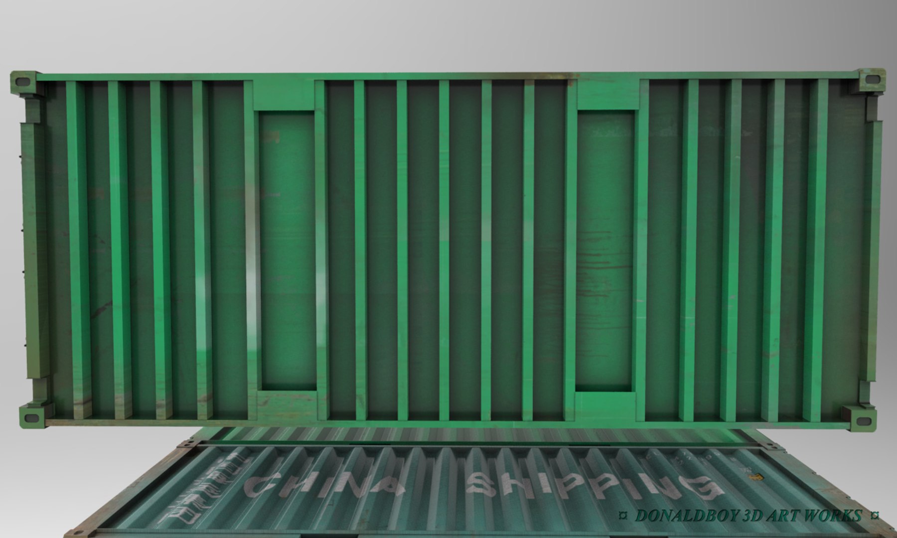 container shipping box 3d model