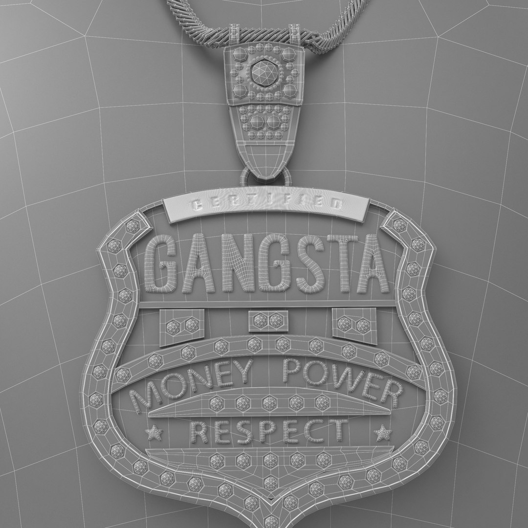 3D Gangsta Respect Jewelry - TurboSquid 1622866