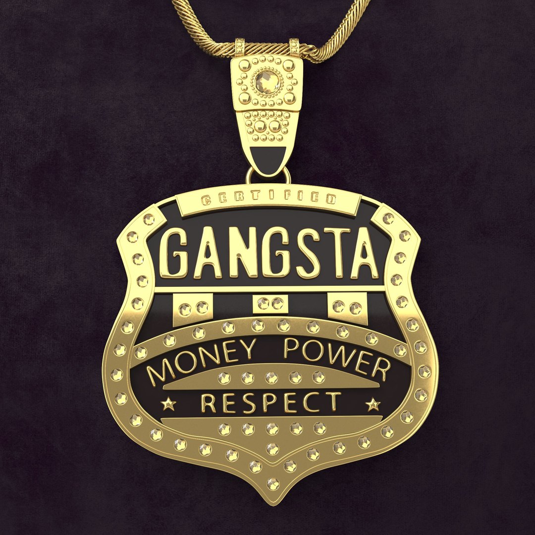 3D Gangsta Respect Jewelry - TurboSquid 1622866