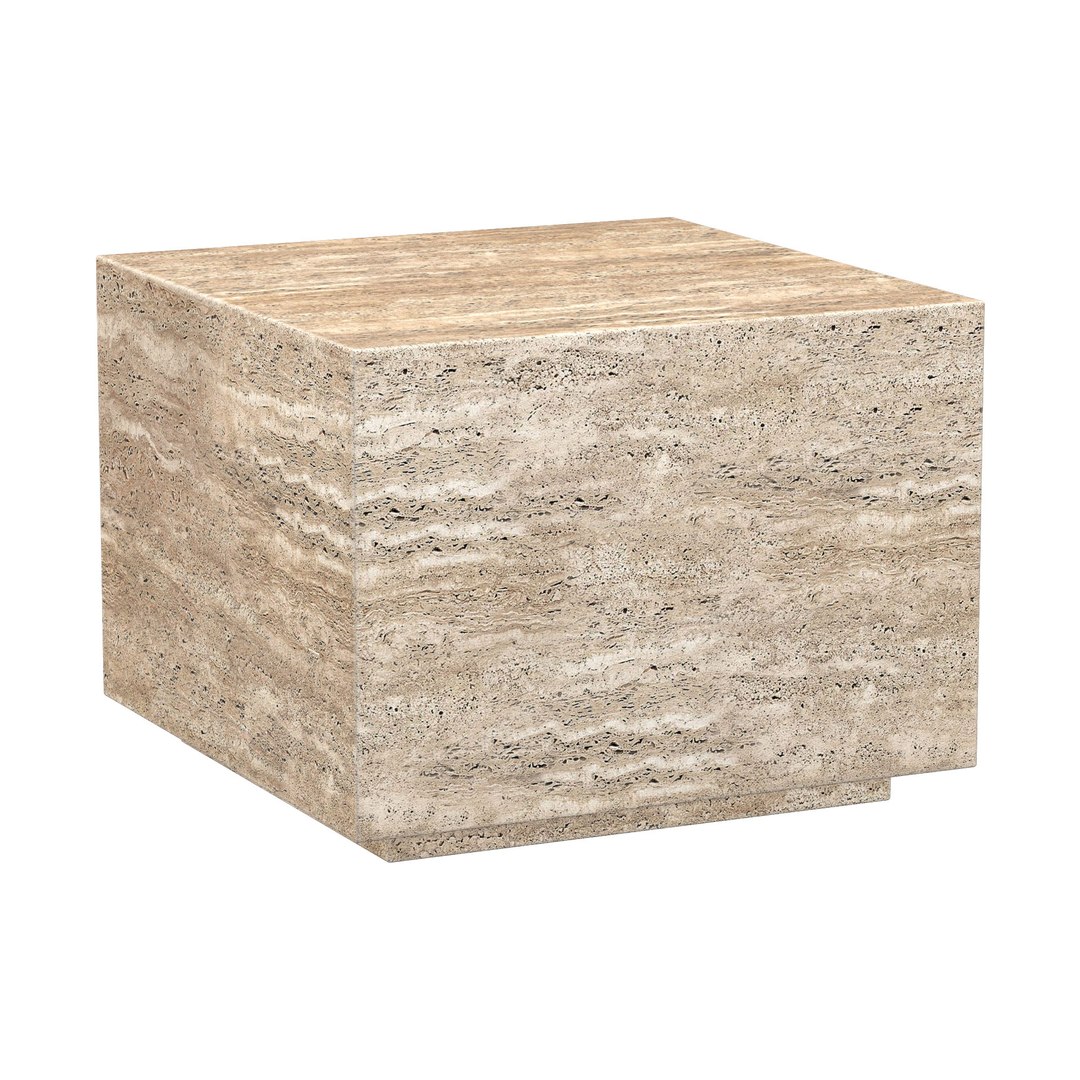 ITALIAN TRAVERTINE PLINTH SQUARE SIDE TABLE Model - TurboSquid 1950991