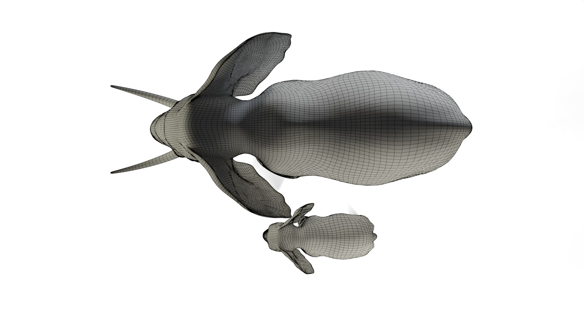 3D Model Fur Elephant And Baby Elephant Rigged In Blender - TurboSquid ...