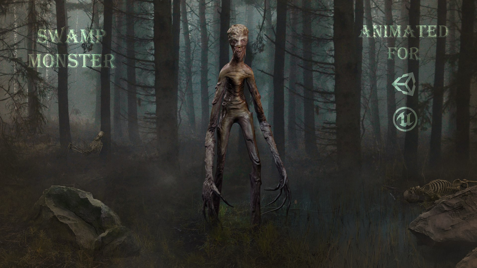 3D Swamp Monster - TurboSquid 2226935