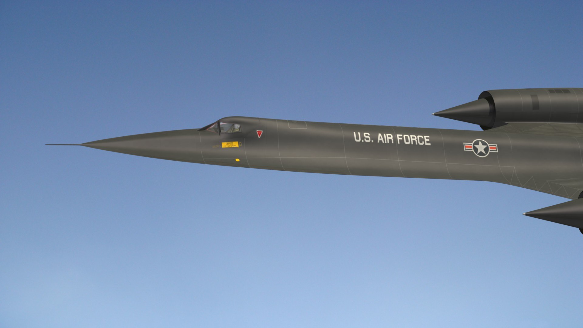 3D Archangel Lockheed A12 - TurboSquid 1676417