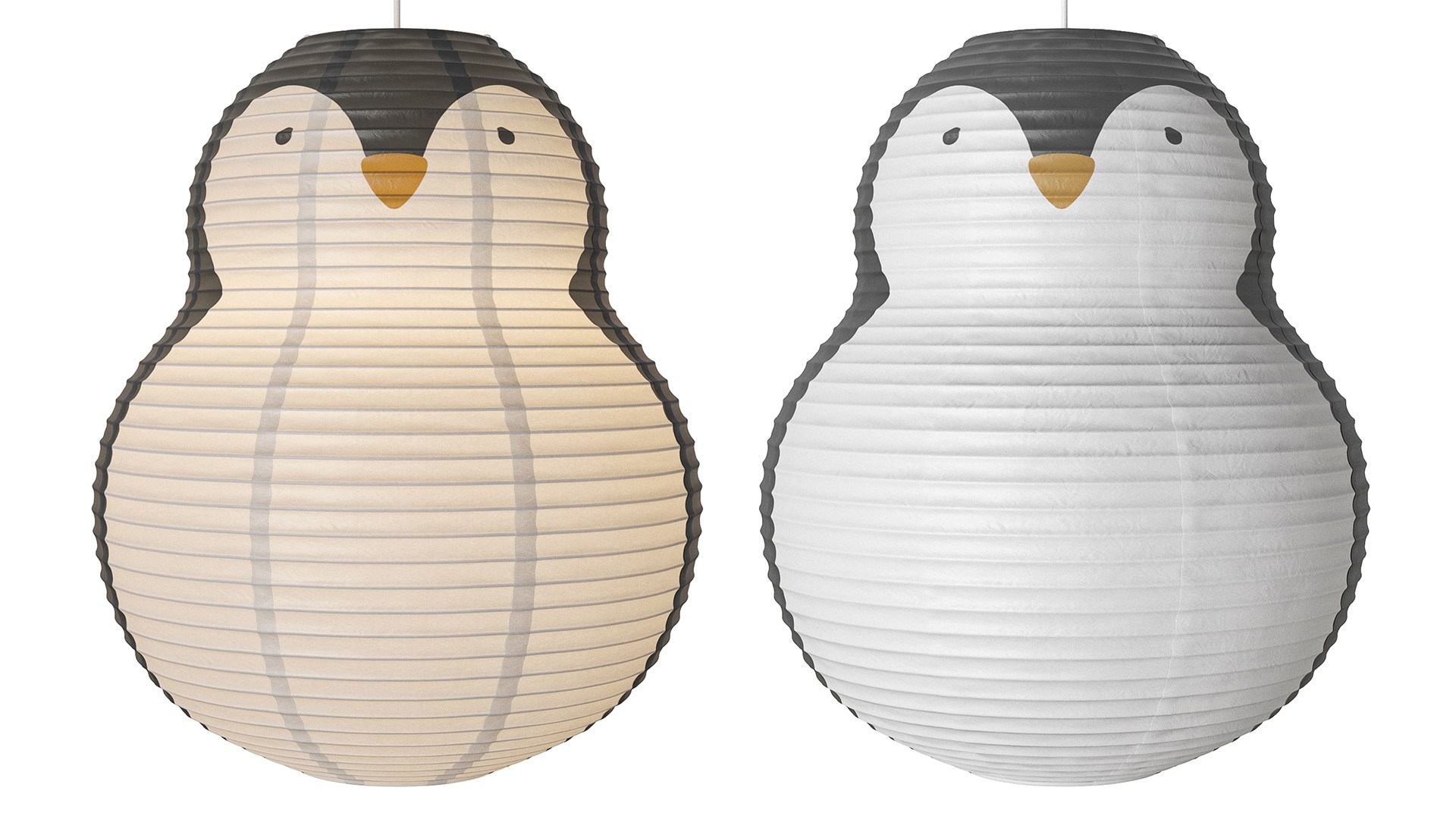 HM Penguin Paper Lamp Shade 3D Model - TurboSquid 2195337