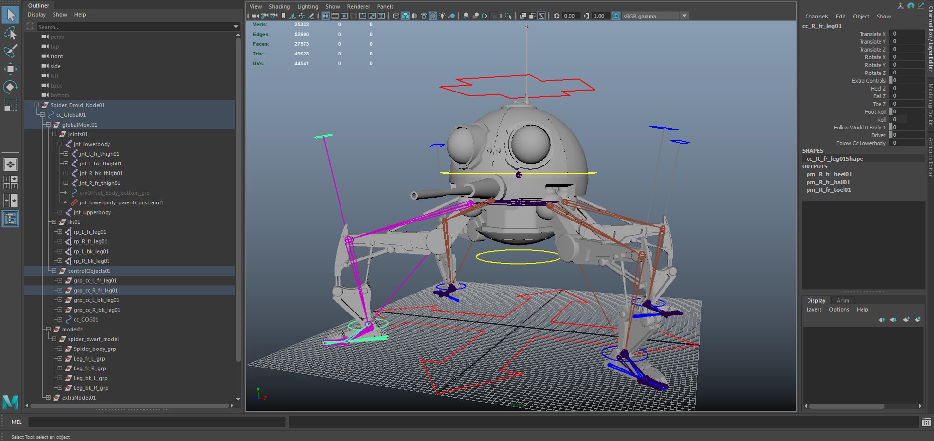 Rigged spider dwarf droid 3D - TurboSquid 1372658