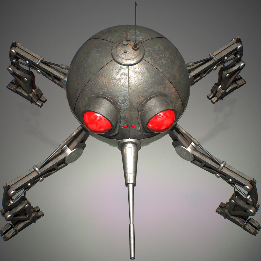 Rigged spider dwarf droid 3D - TurboSquid 1372658