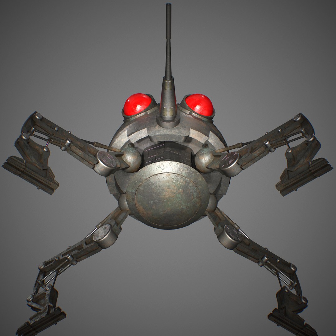 Rigged spider dwarf droid 3D - TurboSquid 1372658
