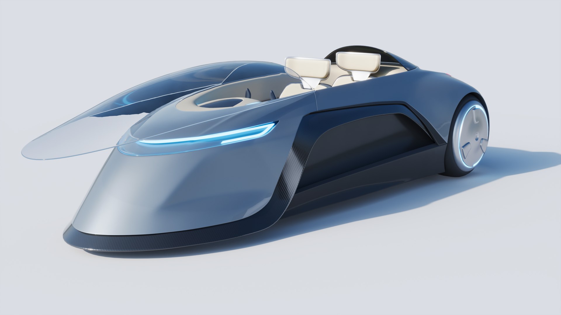 3D Generic Future Concept Car EV Model - TurboSquid 2197715