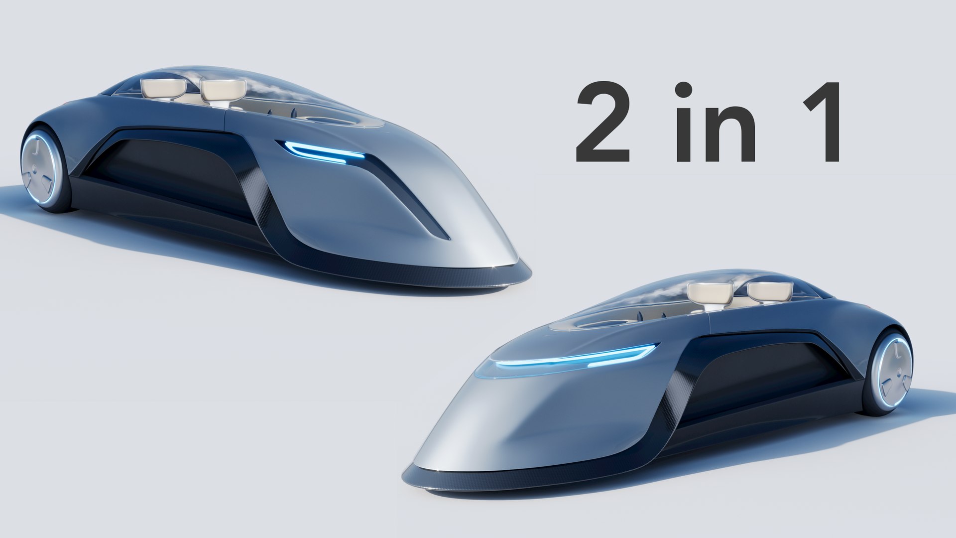 3D Generic Future Concept Car EV Model - TurboSquid 2197715