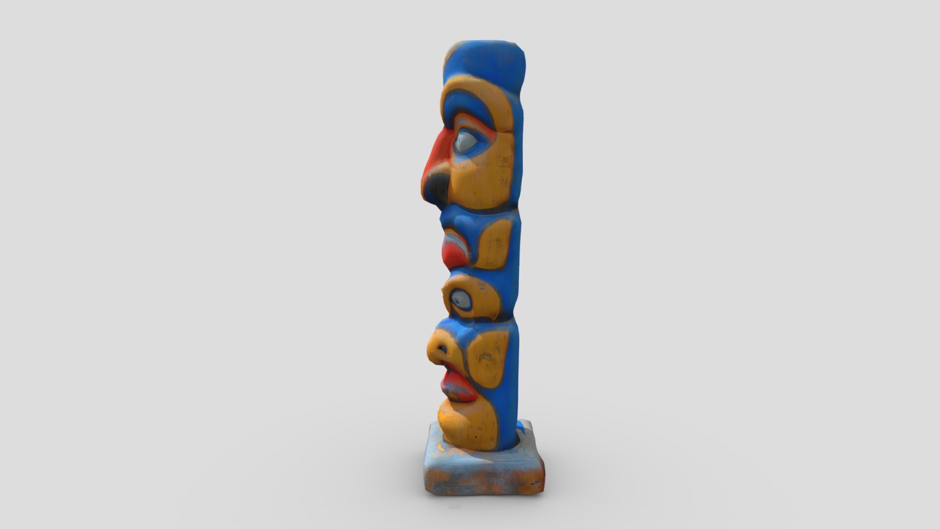 Totem Pole 3 3D Model - TurboSquid 2236360