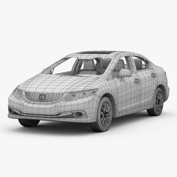honda civic elegance sedan 3d model
