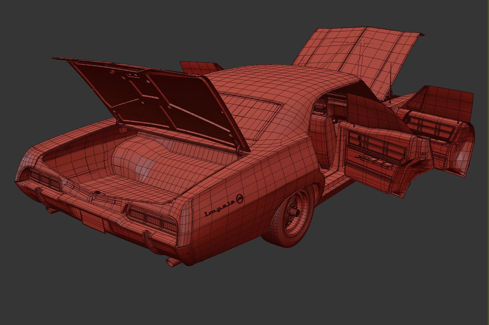 Chevrolet Impala 1967 3D Model - TurboSquid 2295435
