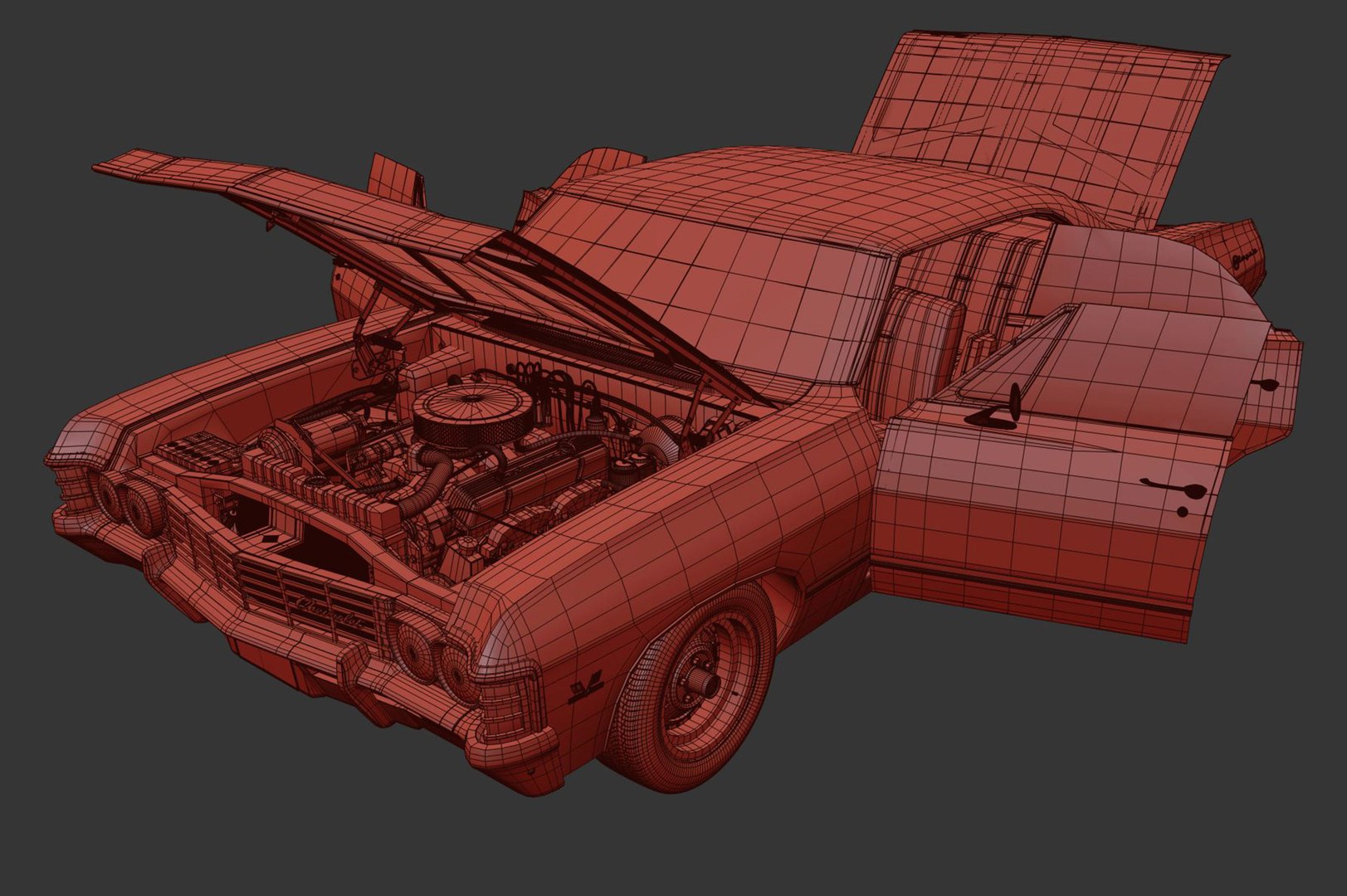 Chevrolet Impala 1967 3D Model - TurboSquid 2295435