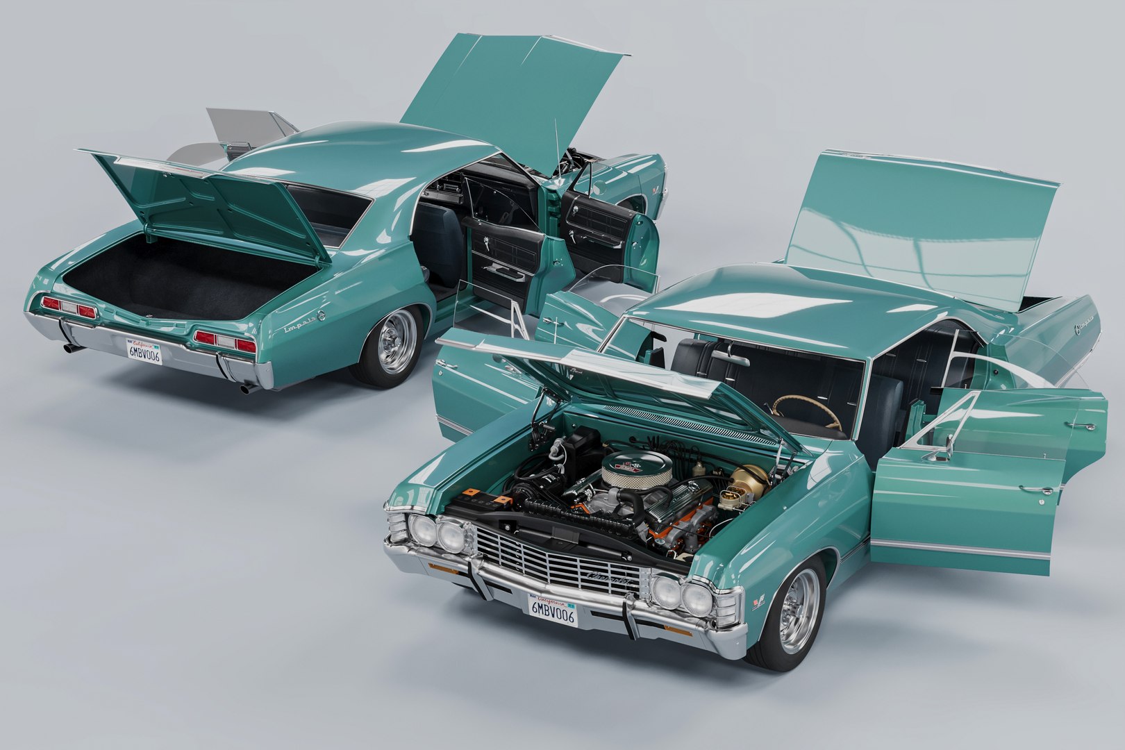 Chevrolet Impala 1967 3D Model - TurboSquid 2295435