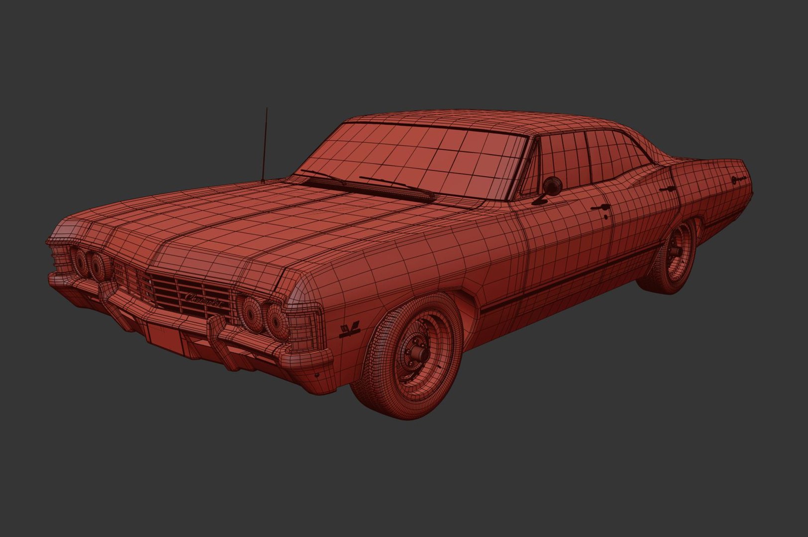 Chevrolet Impala 1967 3D Model - TurboSquid 2295435