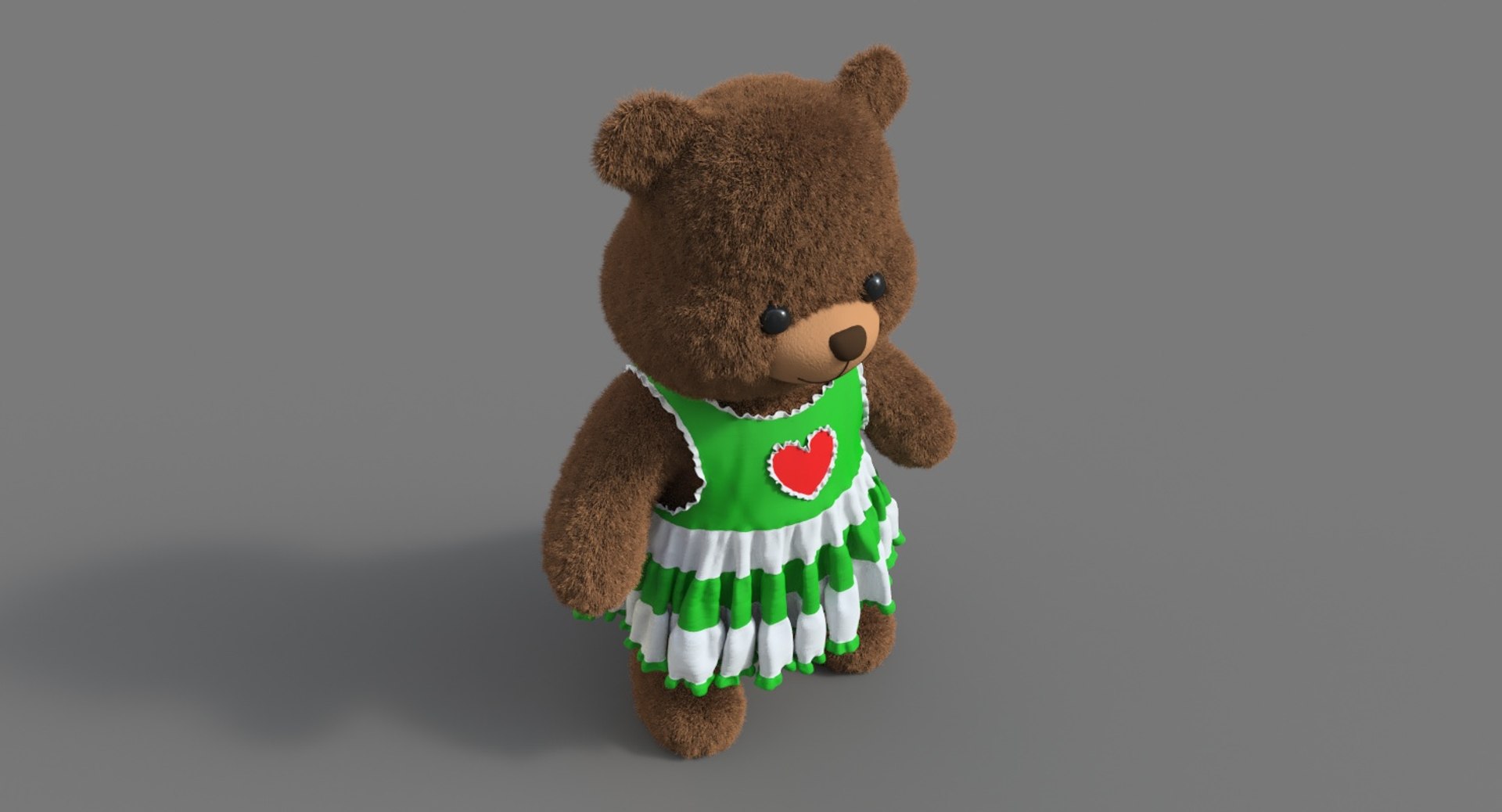 3D Model Bear Toy Brown 10 - TurboSquid 1376619
