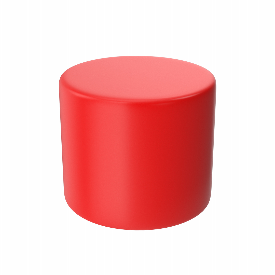 Red Shape Cylinder 3D - TurboSquid 2212255