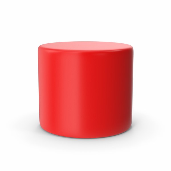 modelo 3d Cilindro de forma roja - TurboSquid 2212255