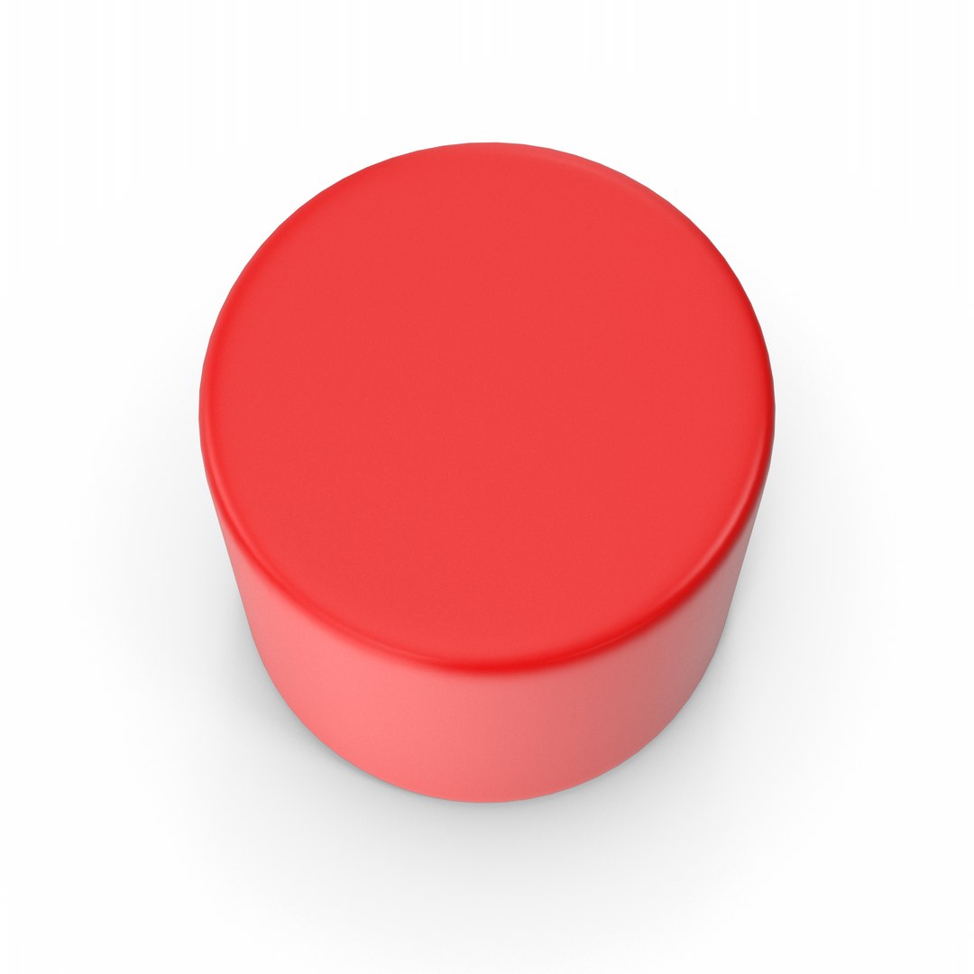 Red Shape Cylinder 3D - TurboSquid 2212255