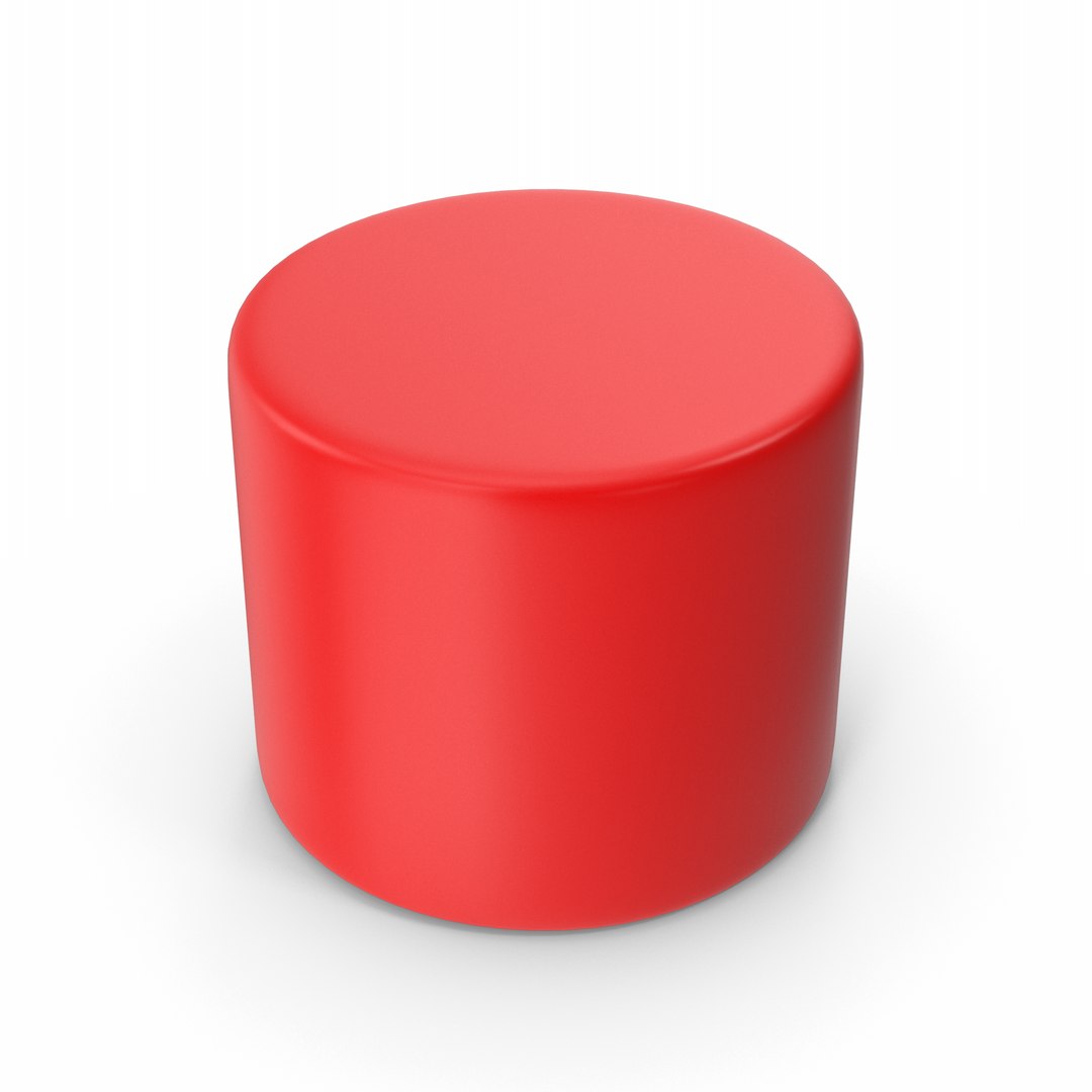 Red Shape Cylinder 3D - TurboSquid 2212255