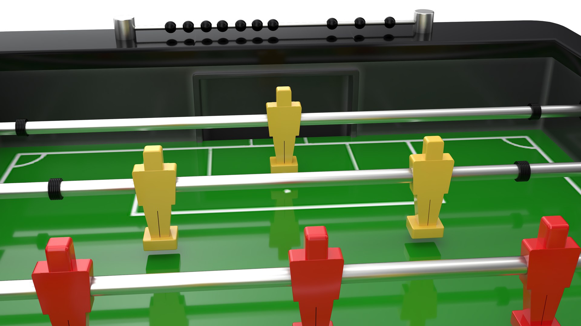 3D Model Foosball Table - TurboSquid 2257730