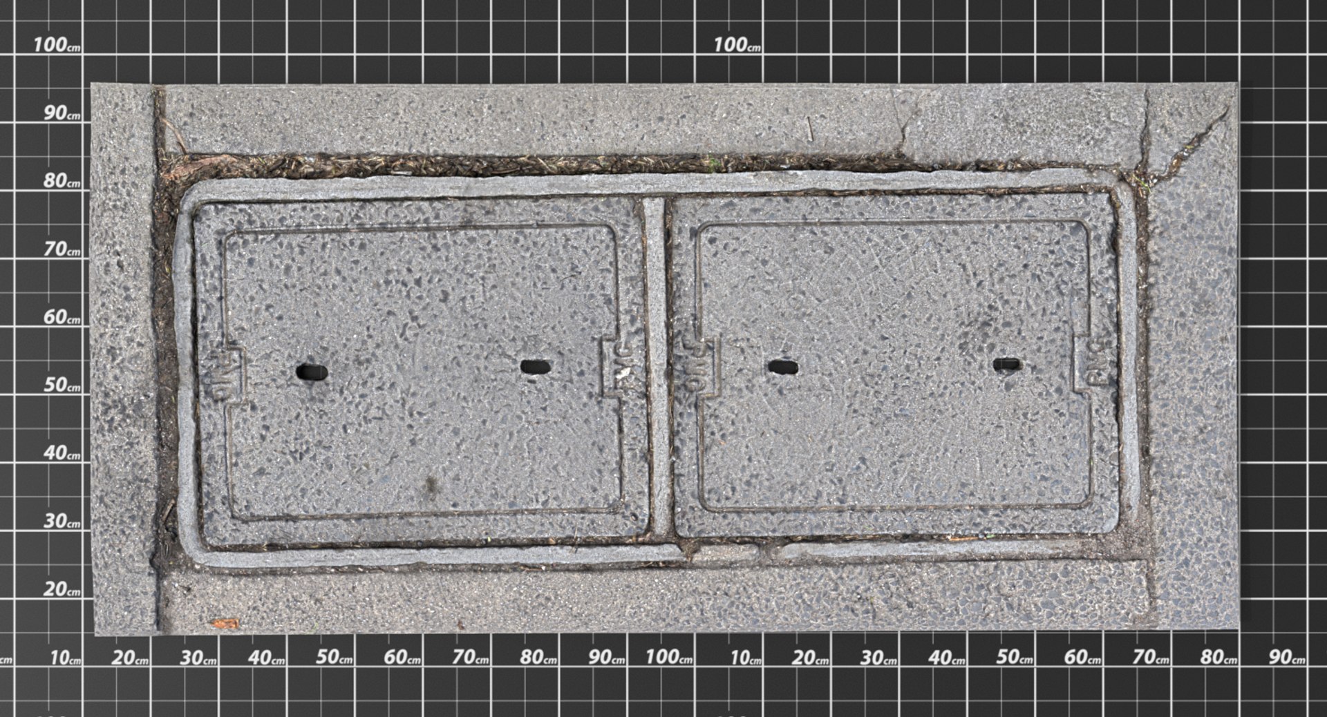 3D Concrete Utility Cover 8k - TurboSquid 1418668