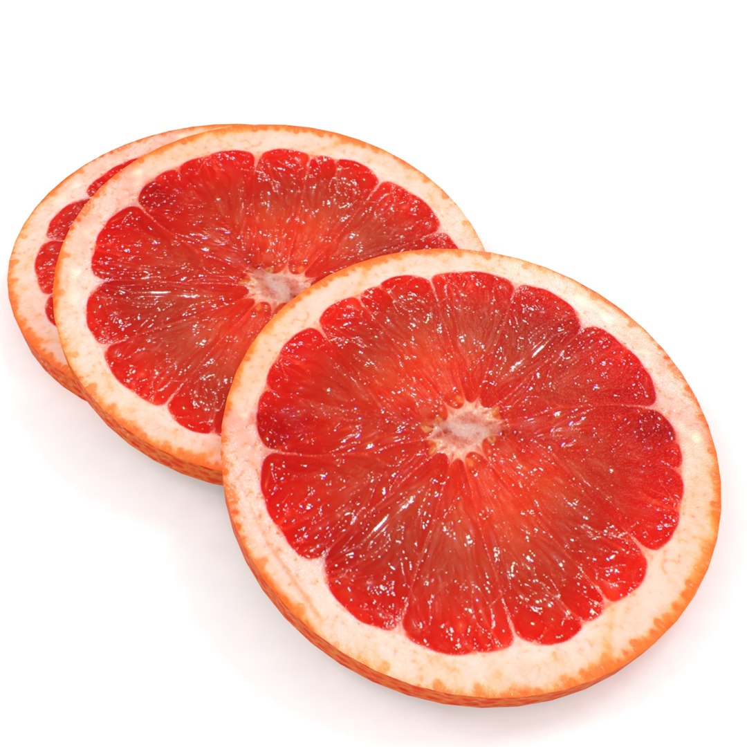 3D Citrus Tangerine Fruit Grapefruit Model - TurboSquid 1374293