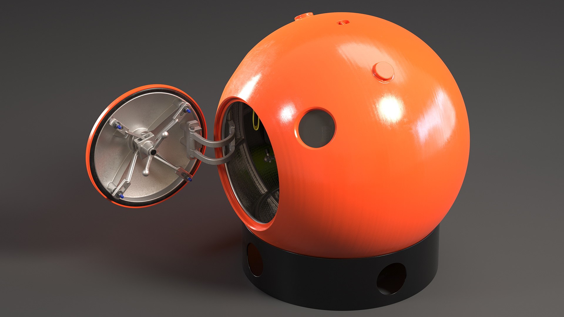 Tsunami Survival Capsule Rigged 3D Model - TurboSquid 1987141