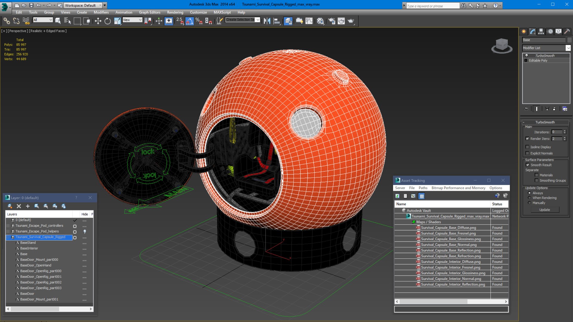 Tsunami Survival Capsule Rigged 3D model - TurboSquid 1987141