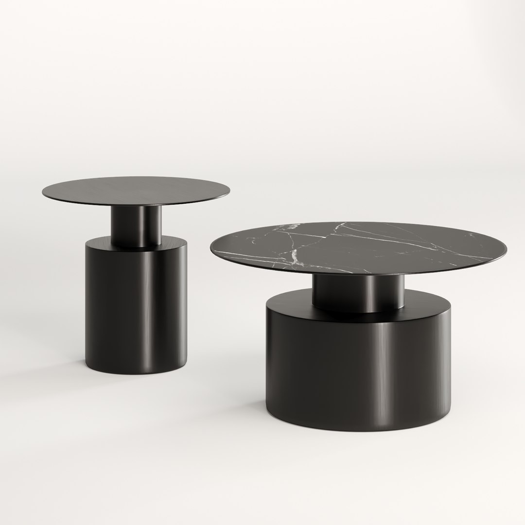Homary Coffee Table Set 01 3D - TurboSquid 2349216