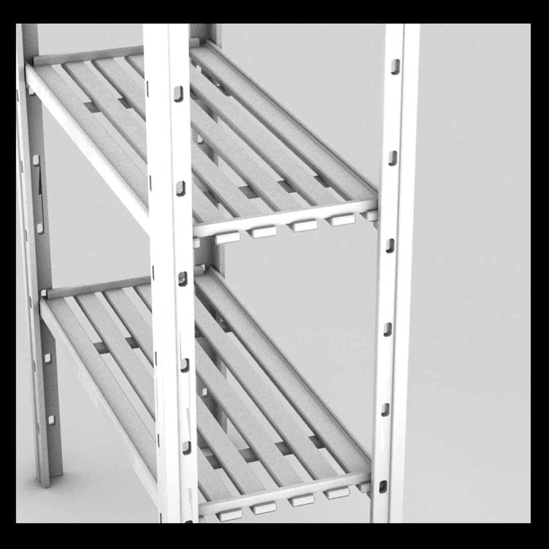 3ds max rack metal