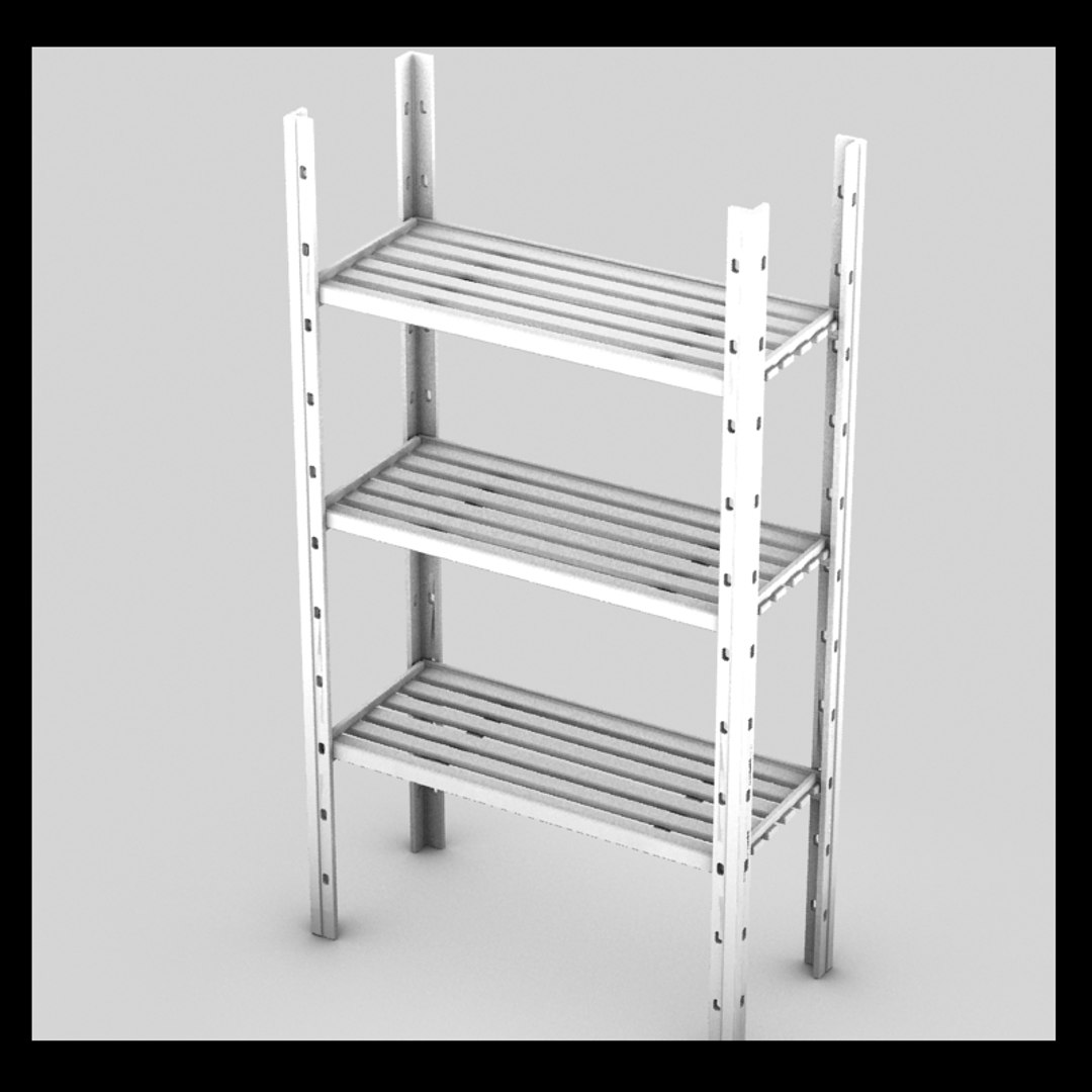 3ds max rack metal