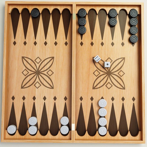 3ds max 3-in-1 chess checkers backgammon