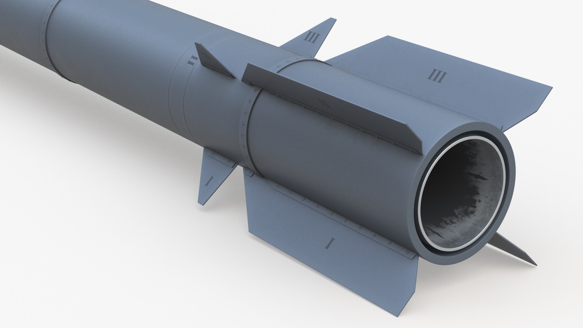 Fath-360 Compact Tactical Missile Grey 3D Model - TurboSquid 2302763
