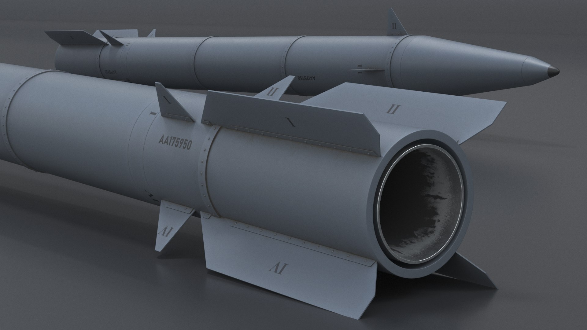Fath-360 Compact Tactical Missile Grey 3D Model - TurboSquid 2302763