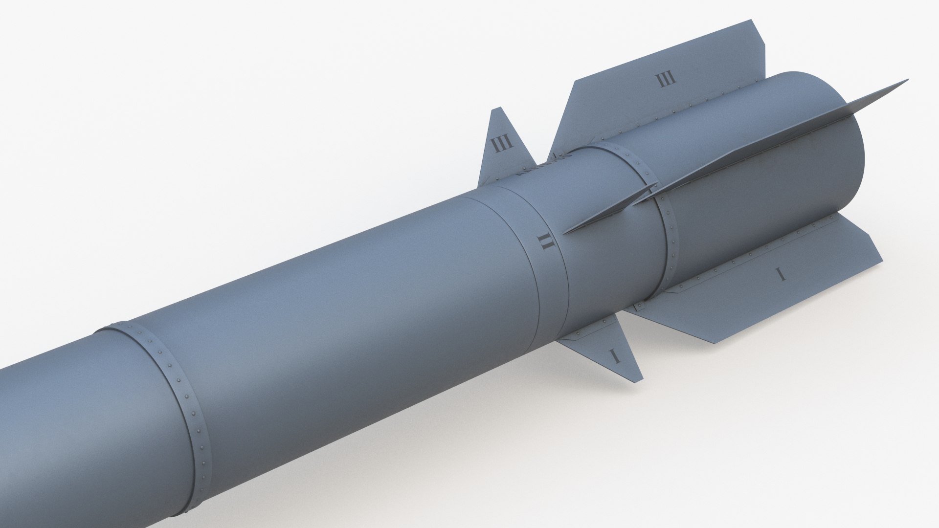 Fath-360 Compact Tactical Missile Grey 3D Model - TurboSquid 2302763