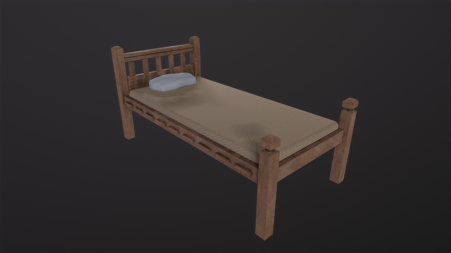 Old Bed 3D Model - TurboSquid 2117353
