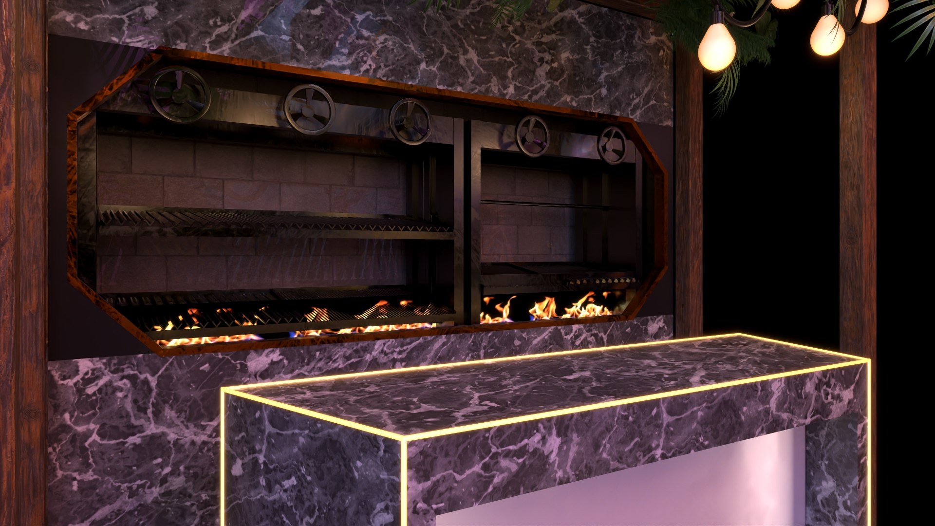 3D Booth Grill Prime - TurboSquid 2163980