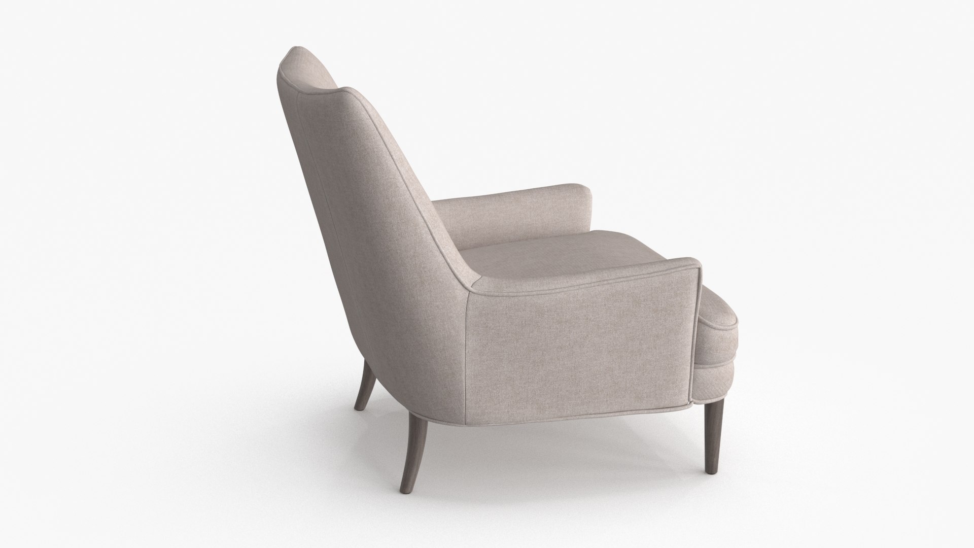 Accent Chair Taupe 3D Model - TurboSquid 2311867