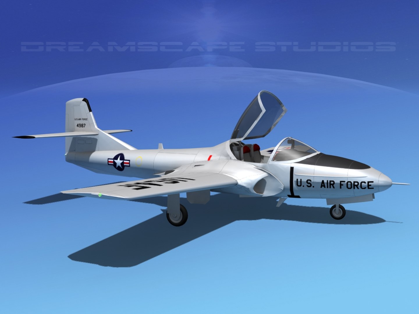 3d Model T-37 Cessna Tweet