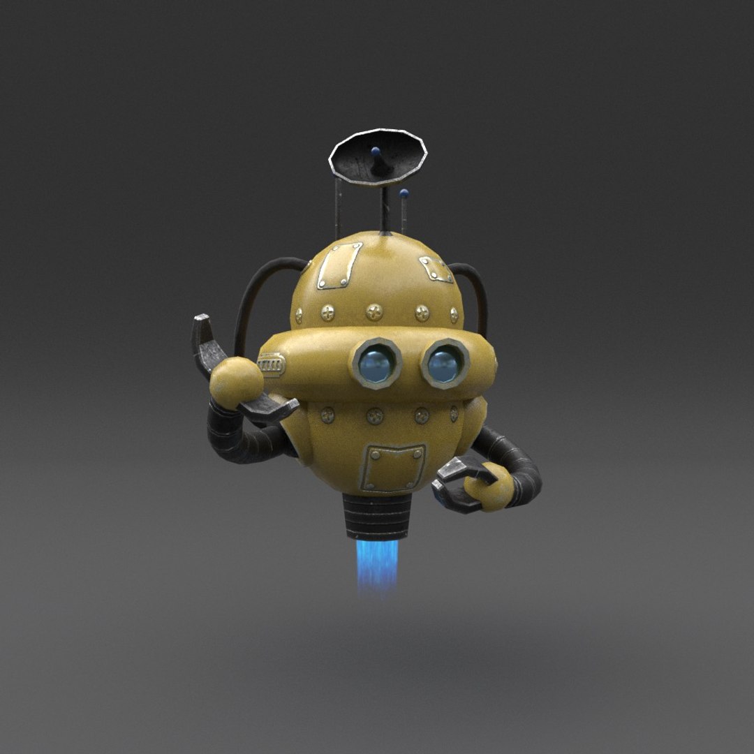 Robot Blender Rigged 3D Model - TurboSquid 1288414