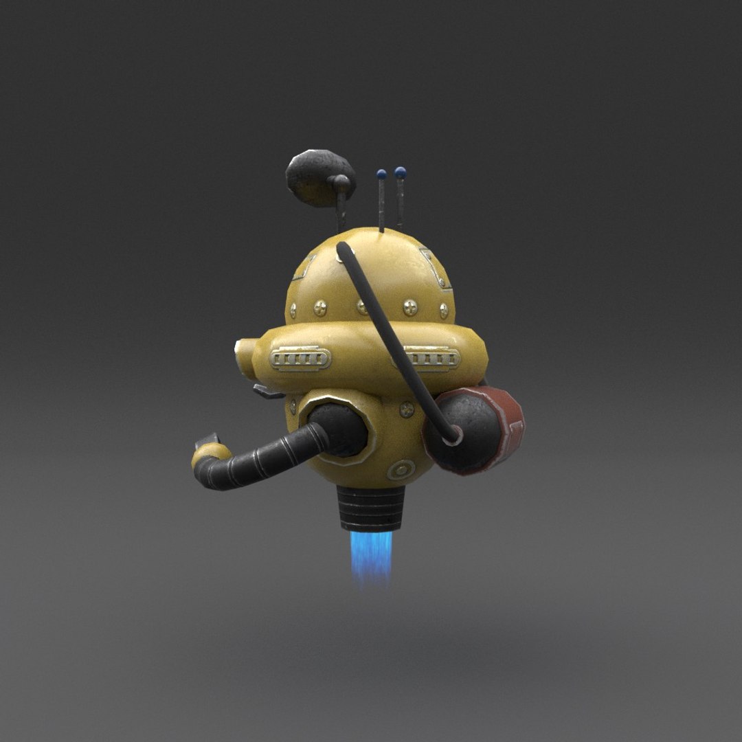 Robot Blender Rigged 3D Model - TurboSquid 1288414