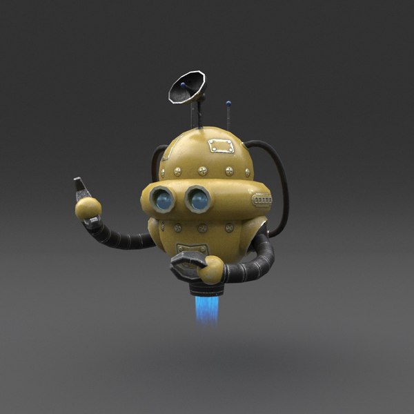 Robot blender rigged 3D model - TurboSquid 1288407