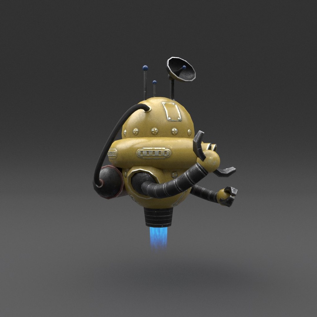 Robot Blender Rigged 3D Model - TurboSquid 1288414