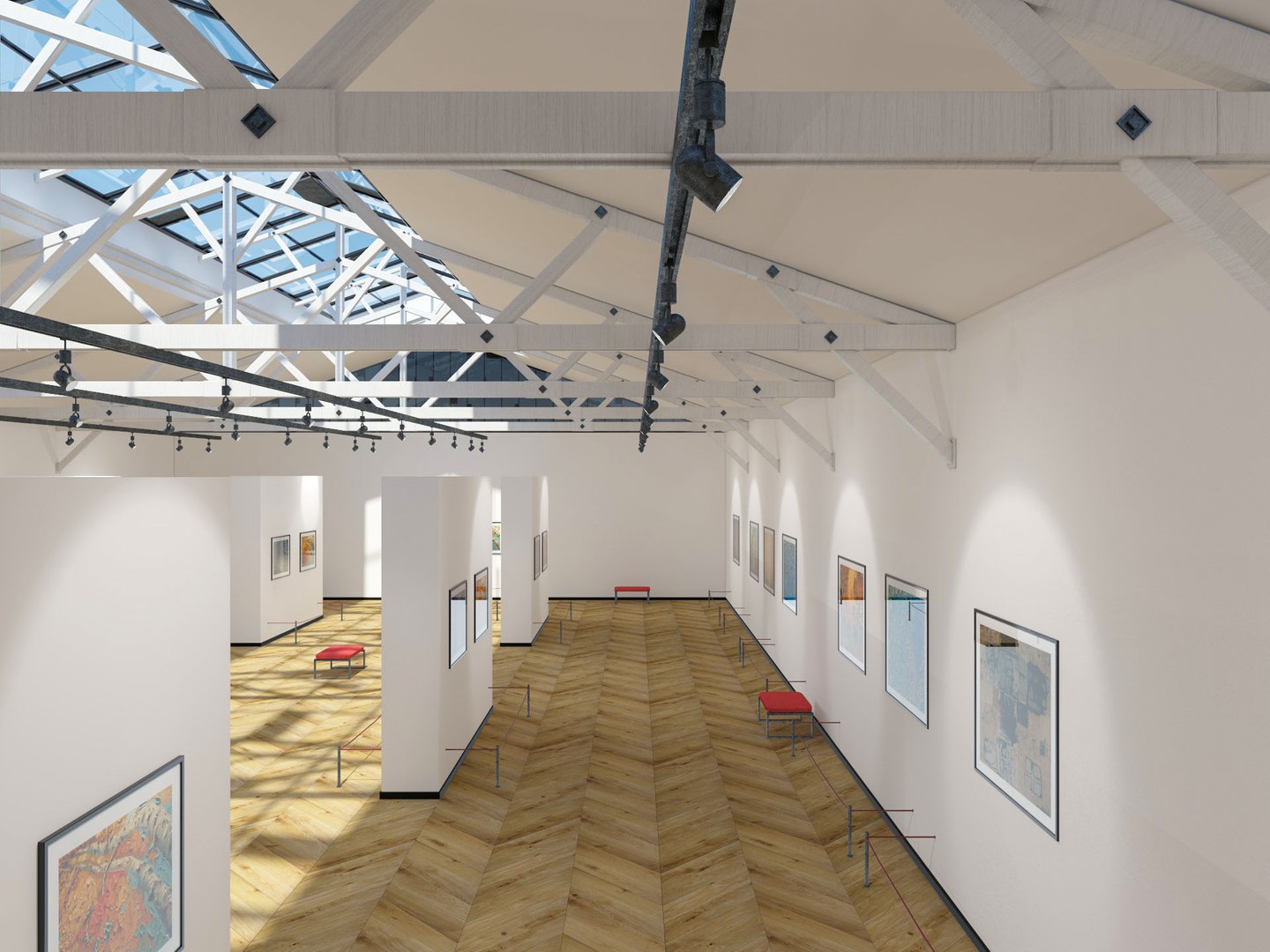 3D Art Gallery Exhibition Model - TurboSquid 2067991