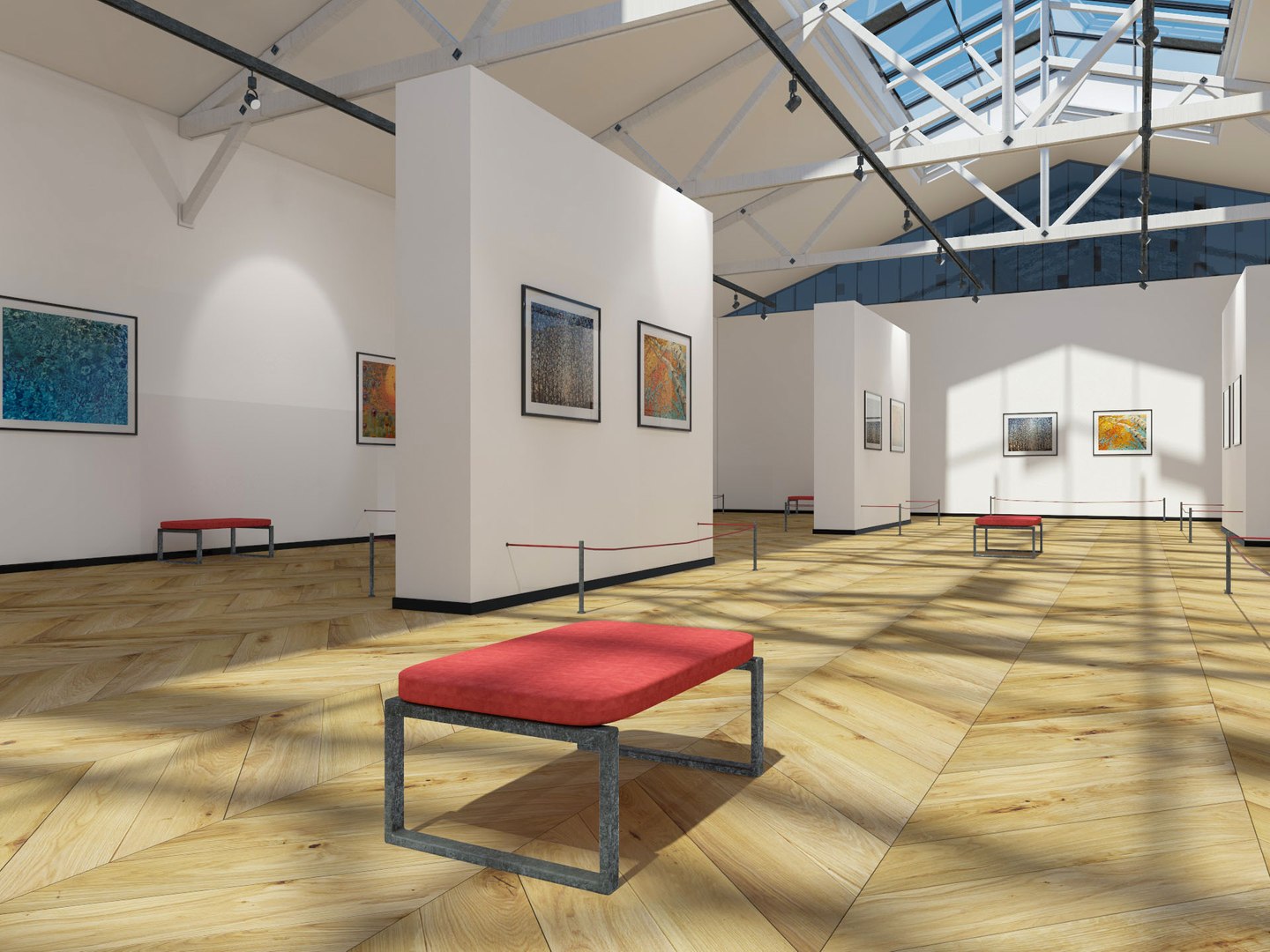 3D Art Gallery Exhibition Model - TurboSquid 2067991