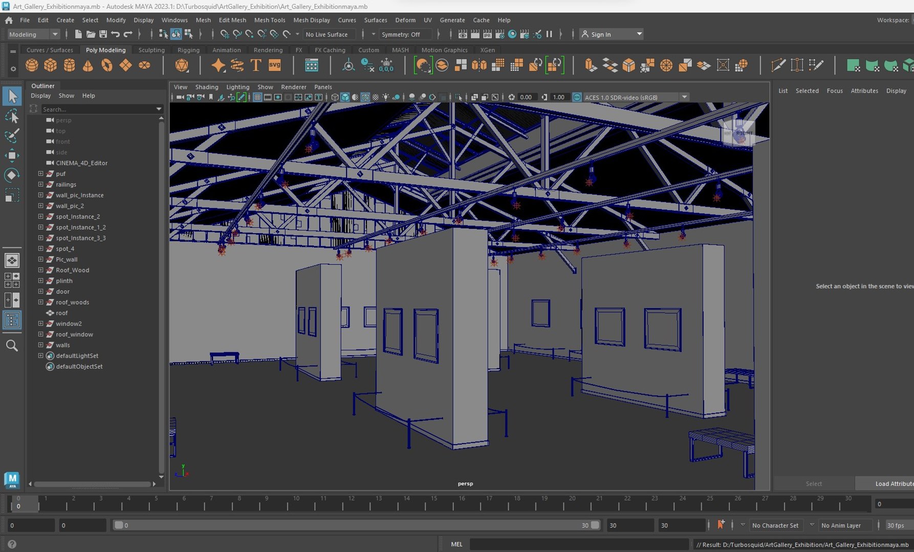 3D Art Gallery Exhibition model - TurboSquid 2067991